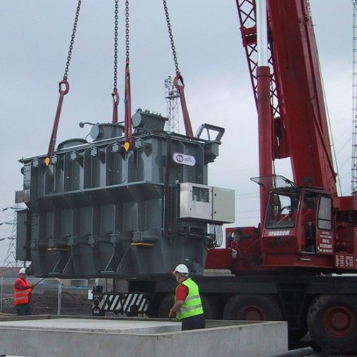 Lifting Substation for Powersystems UK | Sparrow Crane Hire