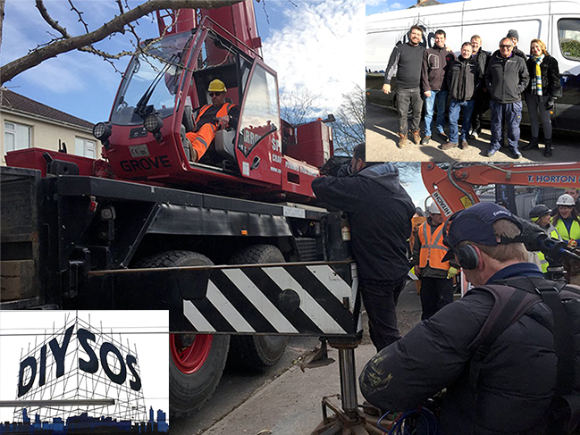 Sparrow Crane Hire proud to assist the Big Build team (DIY SOS) in ...