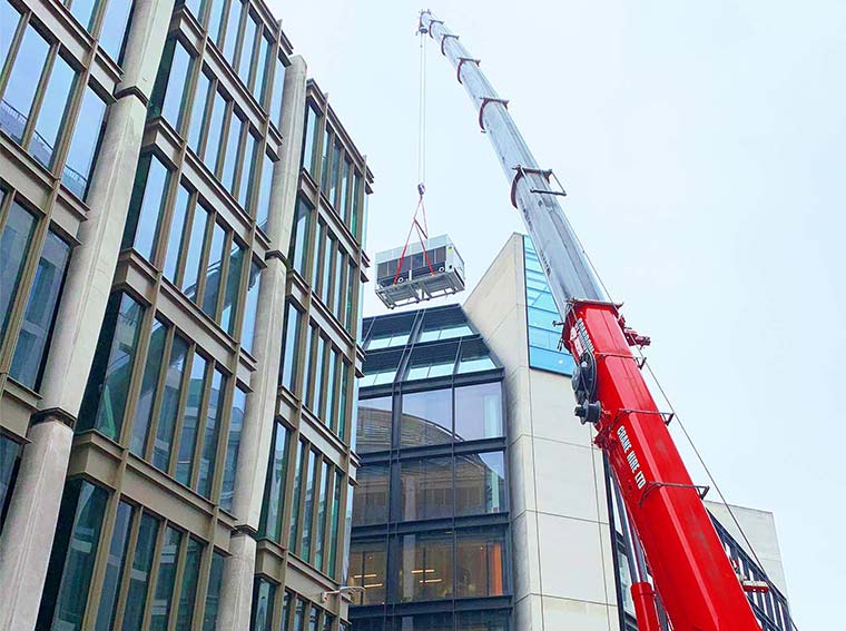 HVAC Crane | Sparrow Crane Hire Ltd