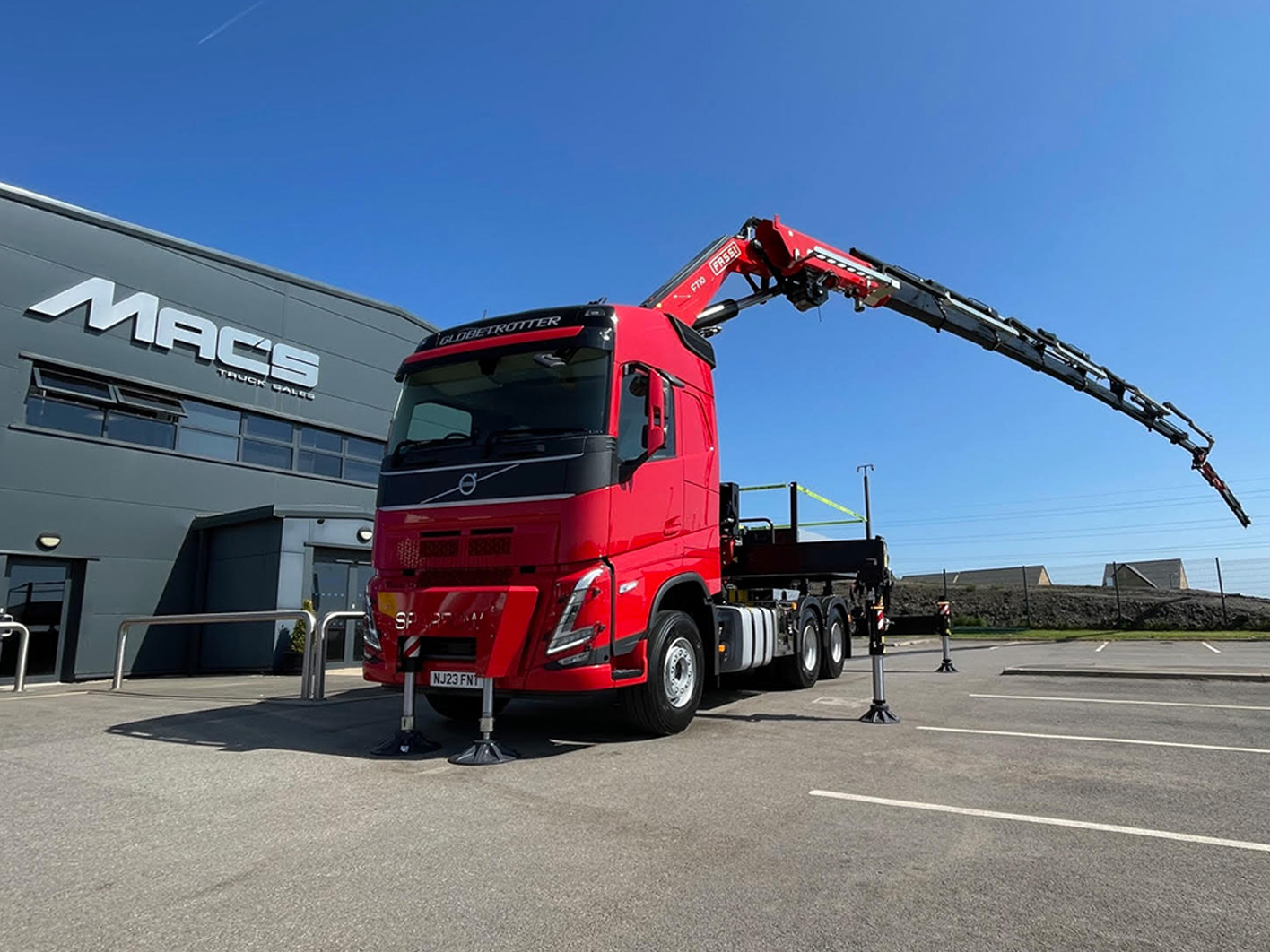 Our new Volvo FH540 with a FASSI 710 Crane delivered to our Plymouth ...