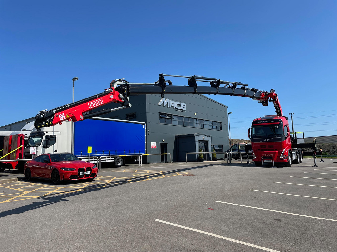 Our new Volvo FH540 with a FASSI 710 Crane delivered to our Plymouth ...