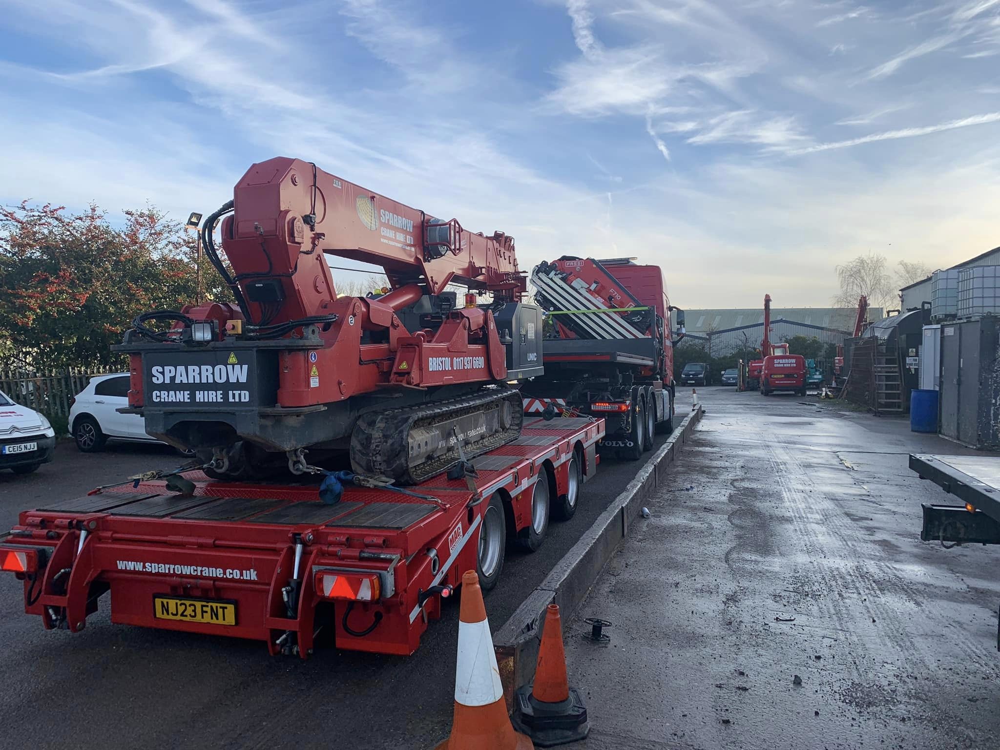 Our Plymouth based FASSI 710 Hiab Crane carrying one of our UNIC URW ...