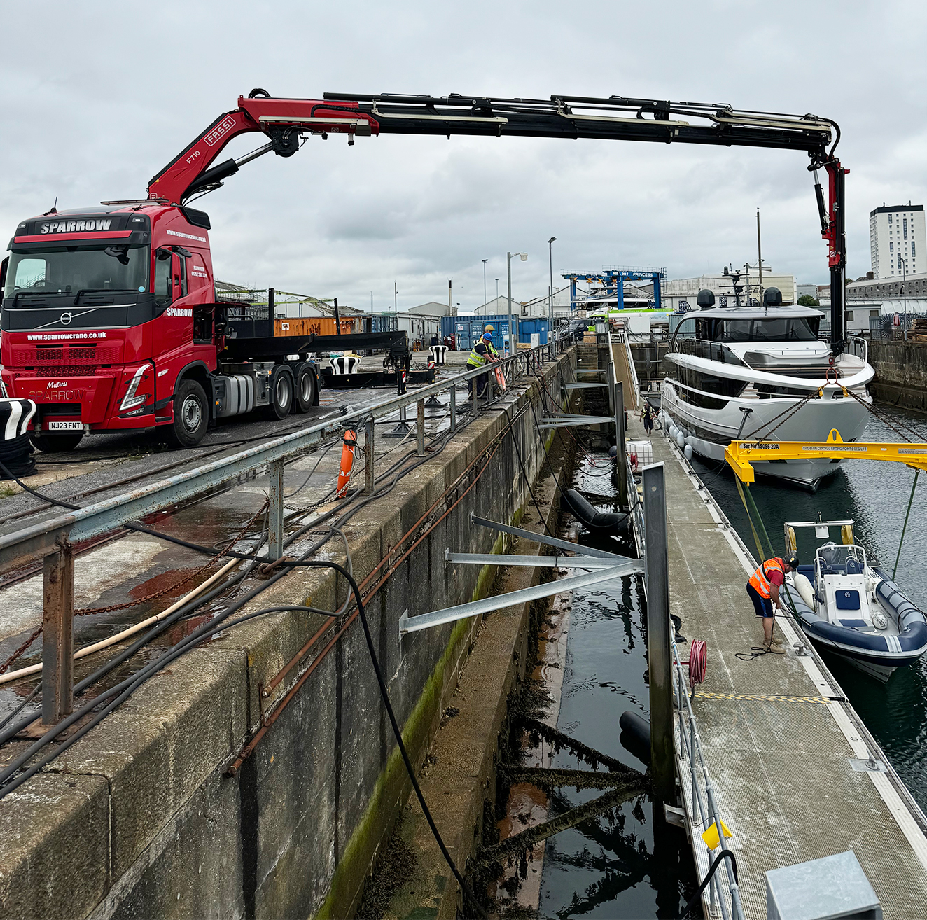 Our Plymouth based FASSI 710 Hiab completing various tasks at Princess ...