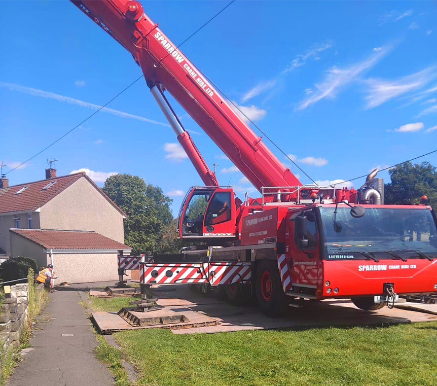 Our Liebherr LTM1200-5.1 working for National Grid in Bristol | Sparrow ...