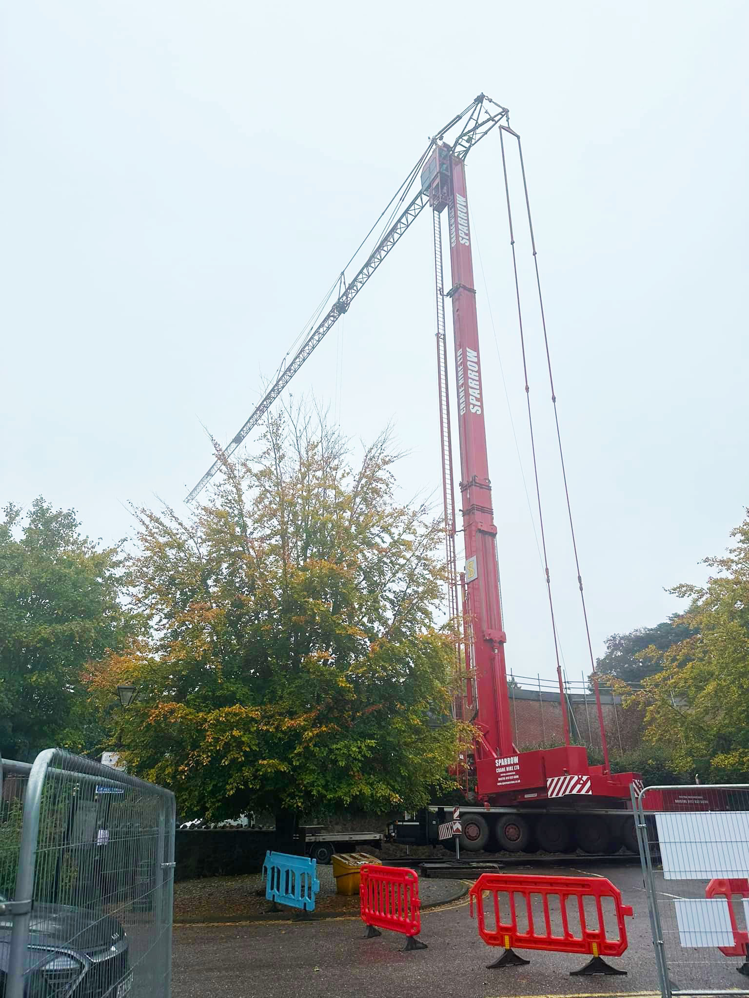 Our Spierings SK1265-AT6 eLift working in a rather wet Great Malvern ...