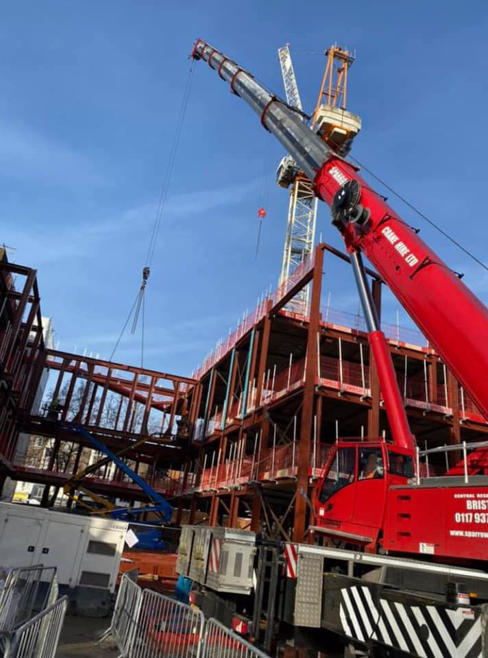 Crane Lifting - Steel Beams | Sparrow Crane Hire