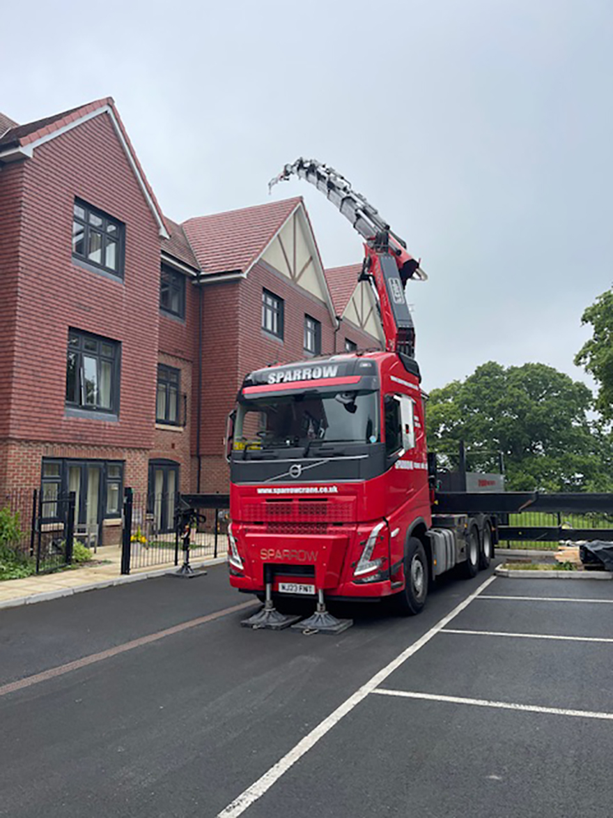 Our FASSI 710 Hiab Crane busy in the towns and cities through Devon ...